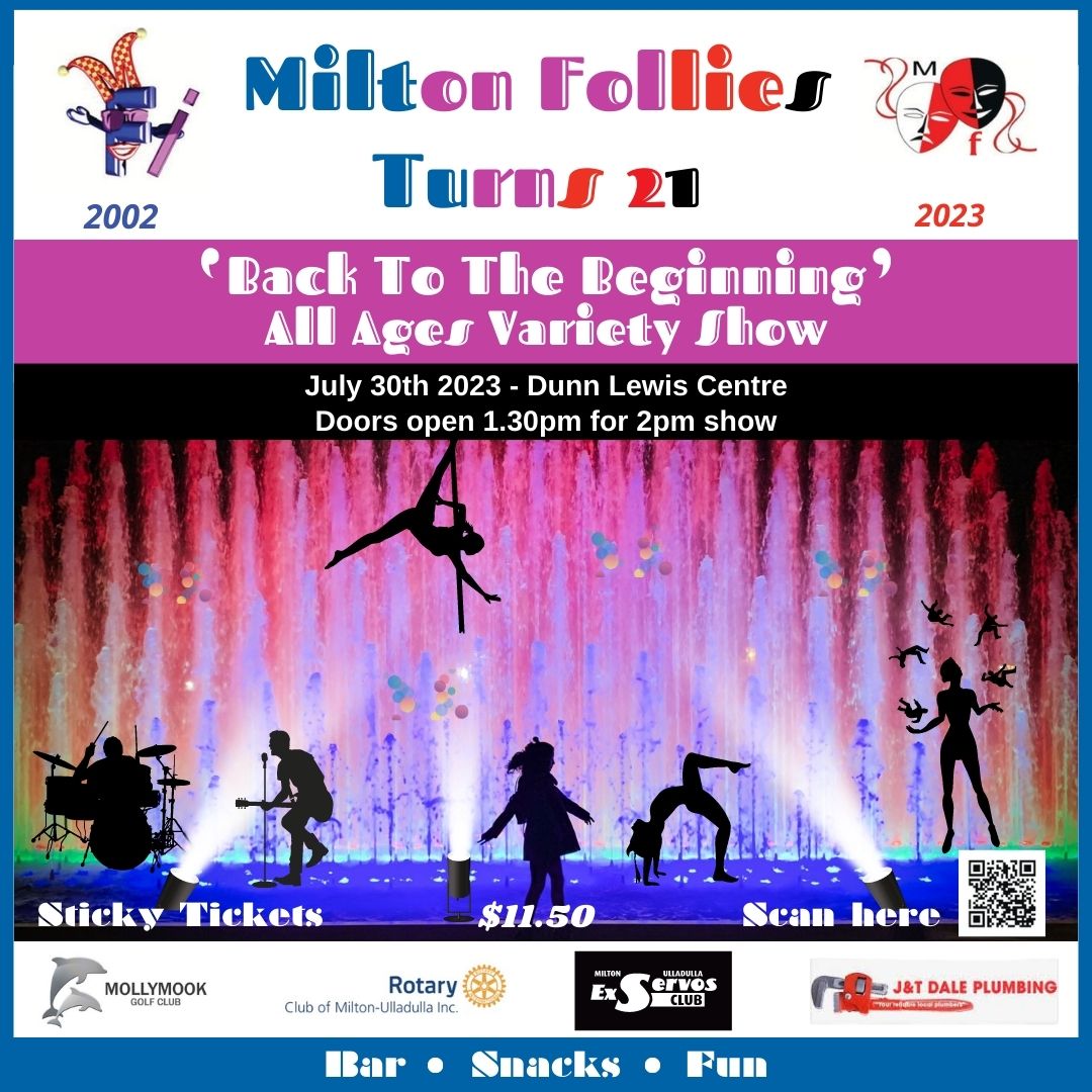 Milton Follies turns 21 – Back to the Beginning Show – Milton Follies